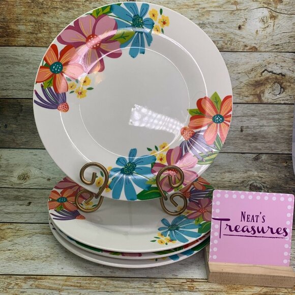 Royal Norfolk | Dining | Royal Norfolk Tropical White Base Muticolor ...